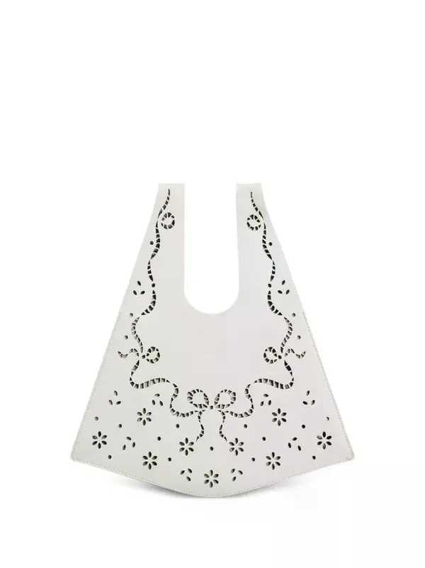Simone Rocha Lasercut Lace-effect Handbag - White