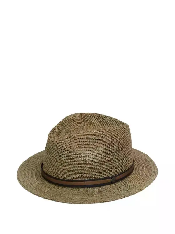 Borsalino Woven Design Fedora Hat