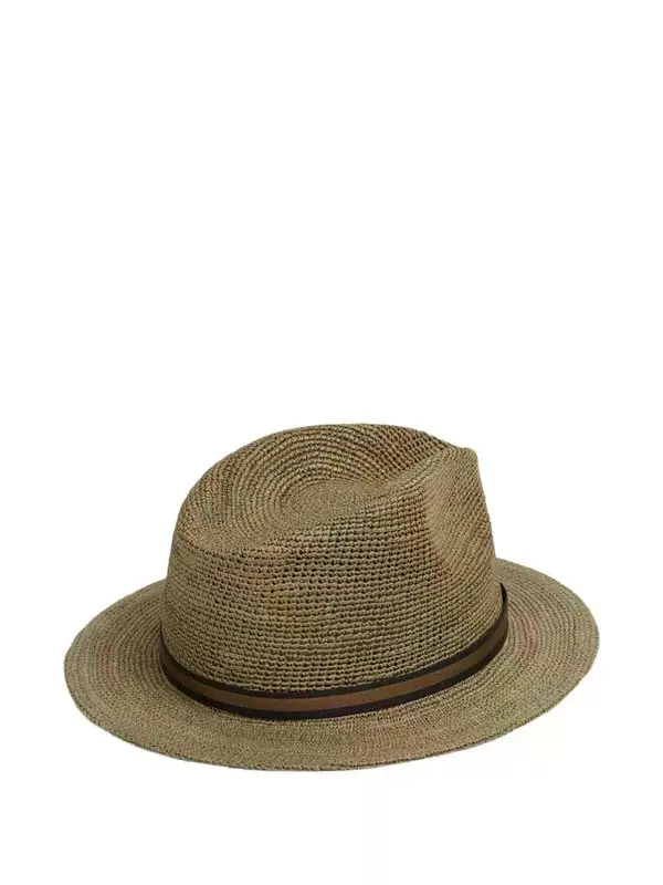 Borsalino Woven Design Fedora Hat