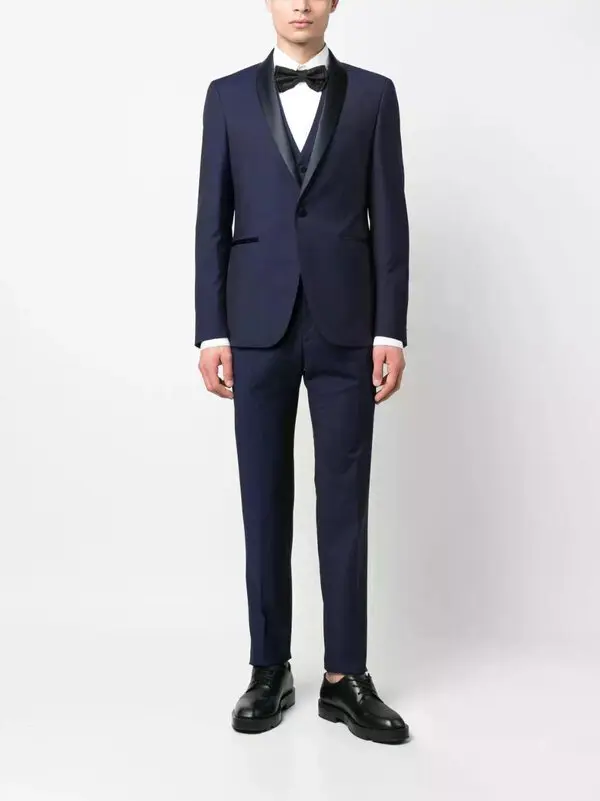 Tagliatore Satin-trim Three-piece Suit