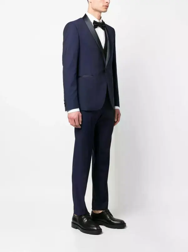 Tagliatore Satin-trim Three-piece Suit