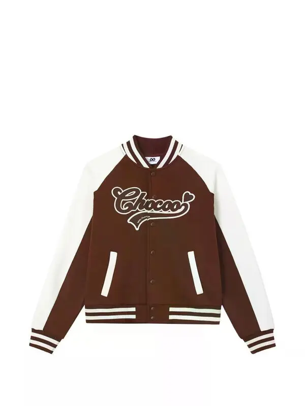 CHOCOOLATE Logo-embroidered Colour-block Bomber Jacket