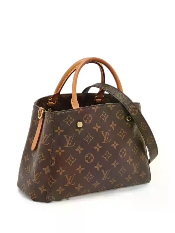 LOUIS VUITTON Bb Montaigne Monogram Tote Bag - Brown
