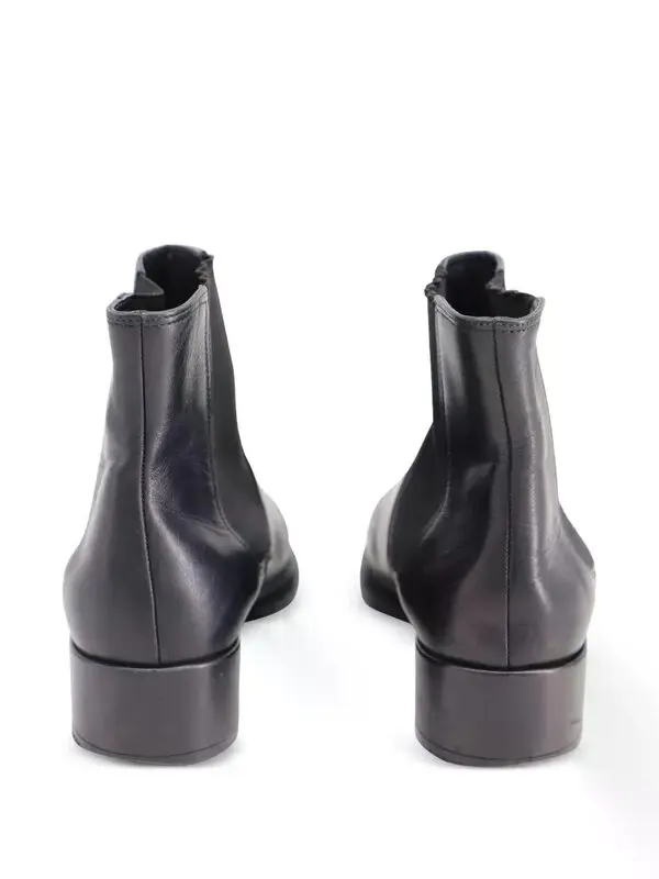 Vince Pointed-toe Leather Ankle Boots