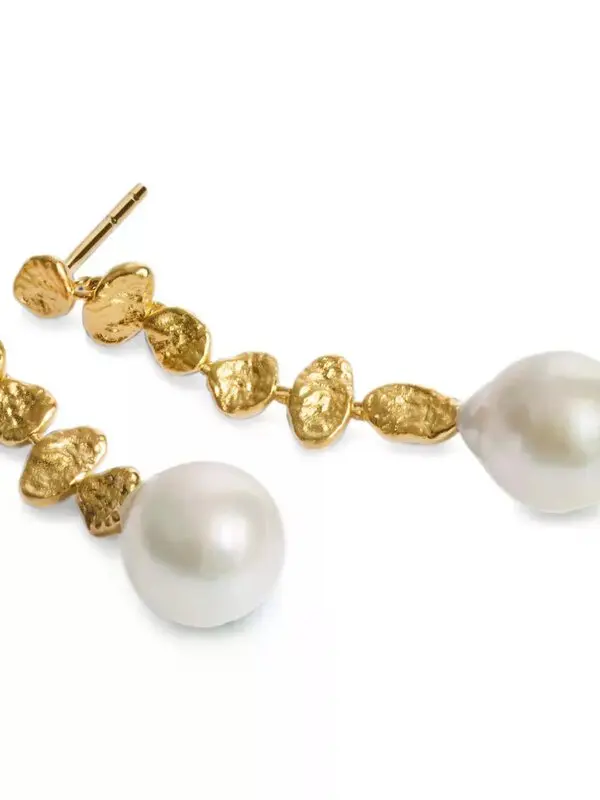 Monica Vinader Capri Baroque Pearl Drop Earrings