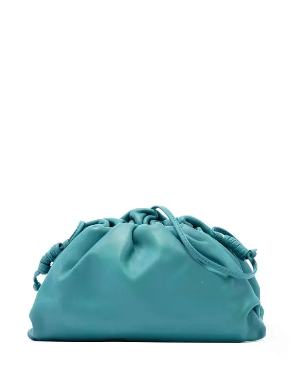 Bottega Veneta 2012-2026 Lambskin The Mini Pouch Crossbody Bag - Blue