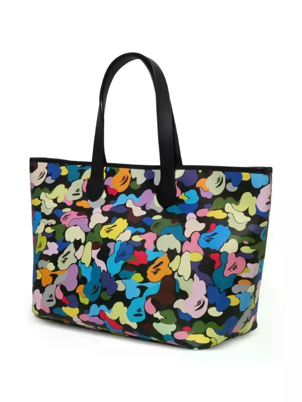 A BATHING APE Camo-print Tote Bag - Black