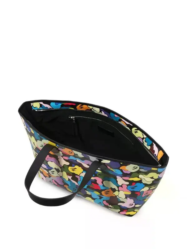 A BATHING APE Camo-print Tote Bag