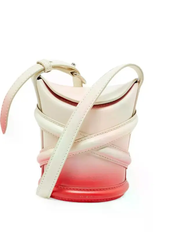 Alexander McQueen Small The Curve Ombré Bucket Bag - Red