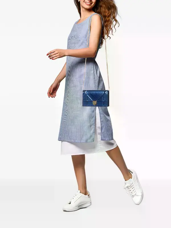 Dior 2018 Micro Diorama Leather Crossbody Bag