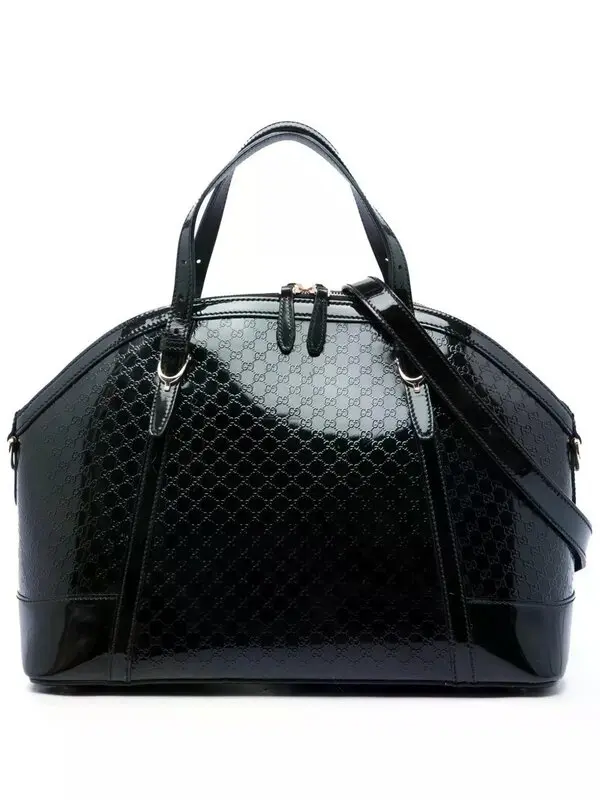 Gucci 2016-2026 Large Microguccissima Patent Nice Dome Satchel