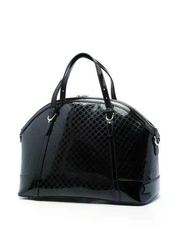 Gucci 2016-2026 Large Microguccissima Patent Nice Dome Satchel