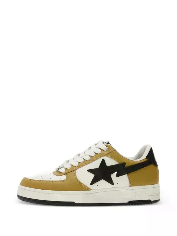 A BATHING APE Sta™ #3 Low Top Leather Sneakers - Brown