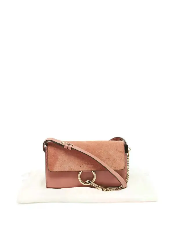 Chloé Faye Ring-detail Crossbody Bag - Pink