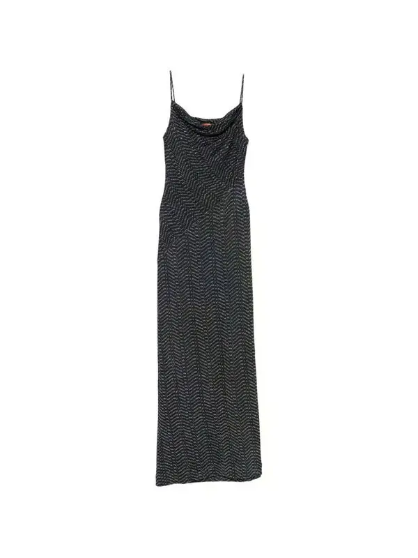 Missoni Zigzag-knit Cowl-neck Maxi Dress