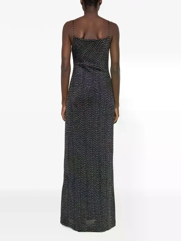 Missoni Zigzag-knit Cowl-neck Maxi Dress