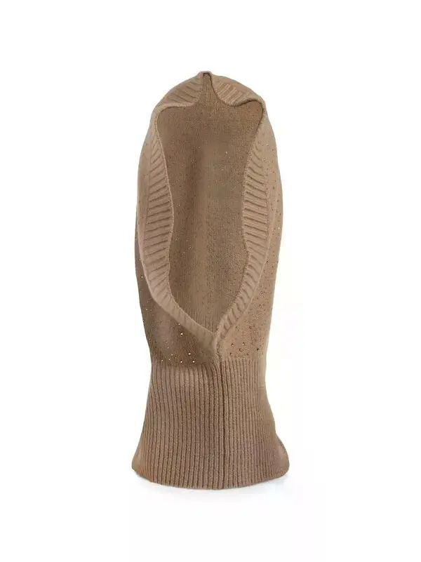 Max Mara Crystal-embellished Cashmere Balaclava - Neutrals