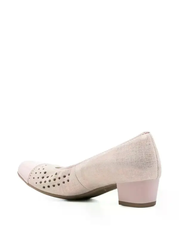 ARA Perforated Cap-toe Pumps - Pink
