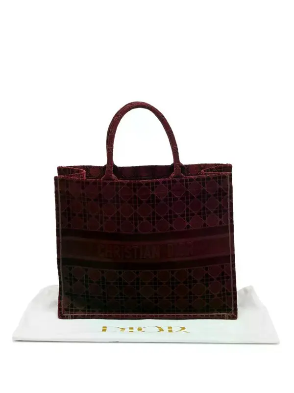 Dior 2020 Embroidered Cannage Tote Bag
