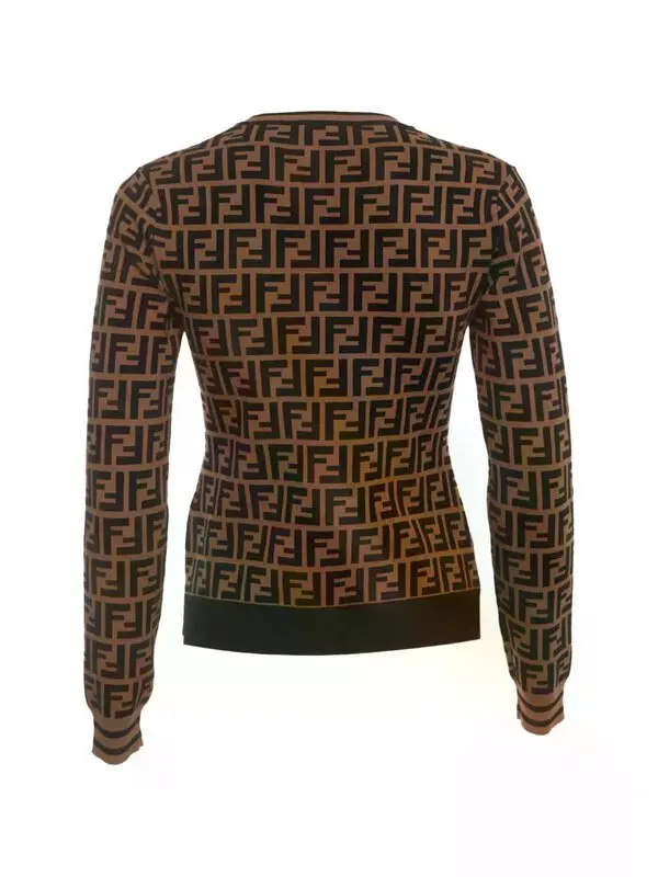 Fendi Zucca Pattern Knit Sweater