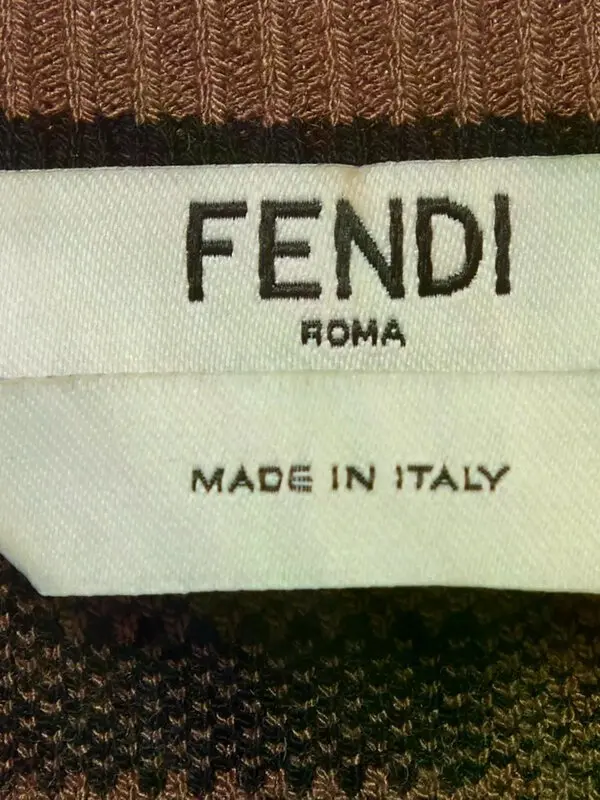 Fendi Zucca Pattern Knit Sweater