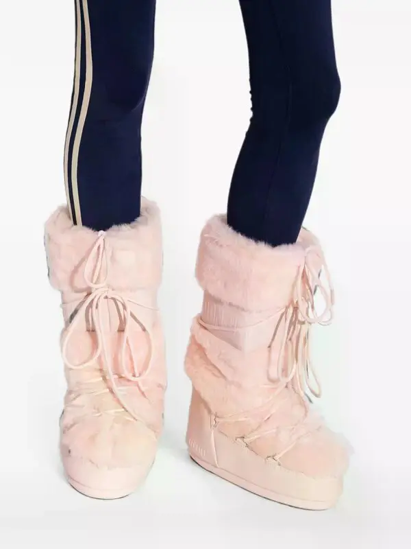 Moon Boot Faux-fur Lace-up Boots