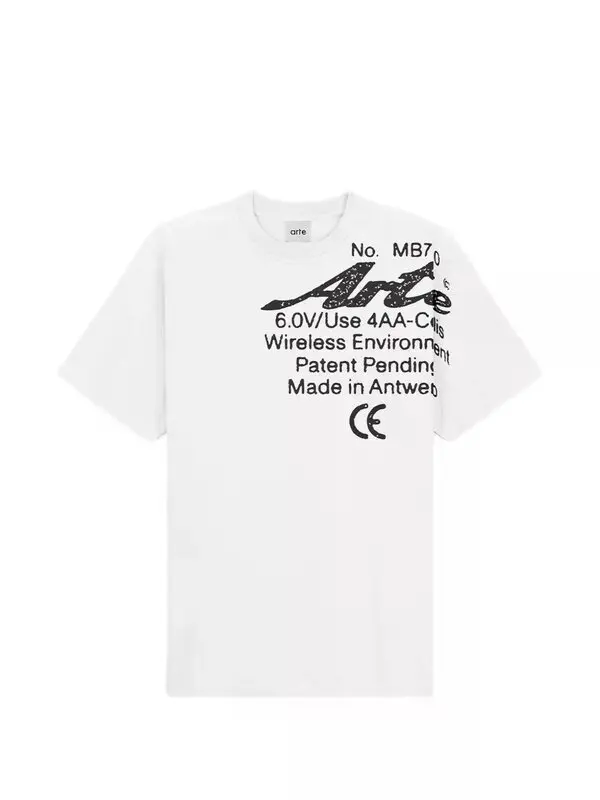 ARTE ANTWERP Specs Side Graphic-print T-shirt