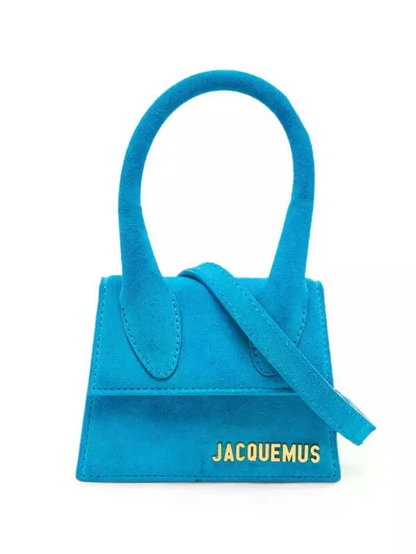 Jacquemus Mini Le Chiquito Suede Tote Bag - Blue