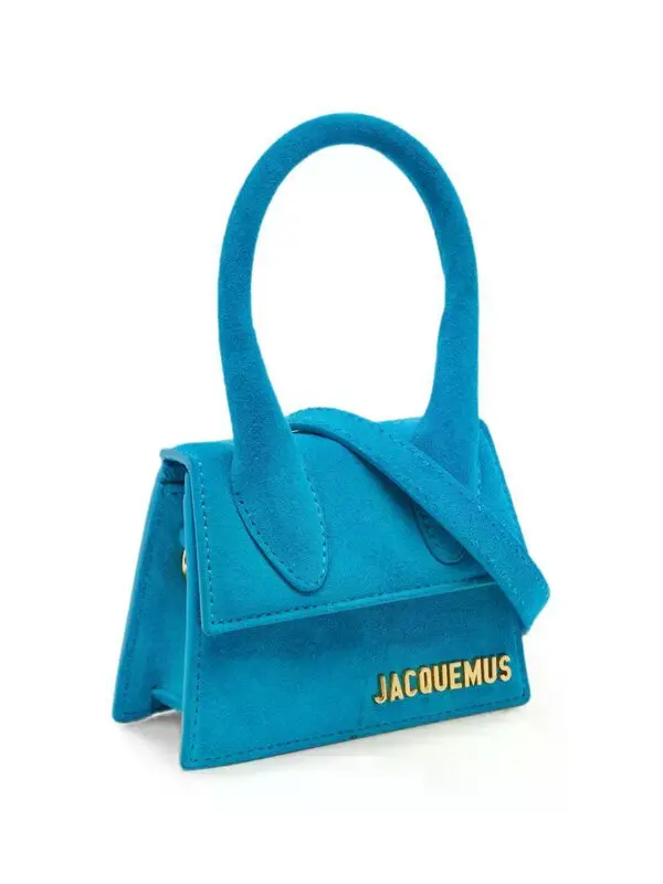 Jacquemus Mini Le Chiquito Suede Tote Bag - Blue
