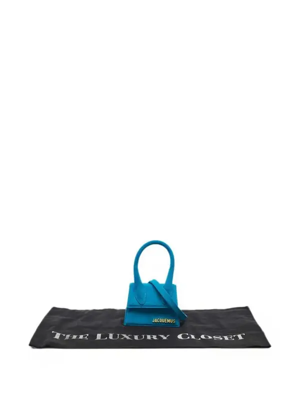 Jacquemus Mini Le Chiquito Suede Tote Bag - Blue