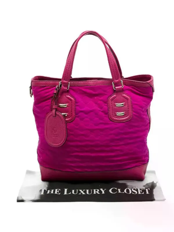 Gucci Techno Leather-trim Tote Bag