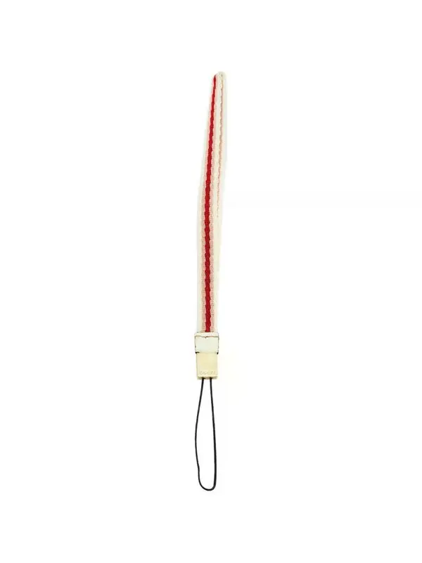 Gucci Striped Canvas Phone Strap - Neutrals
