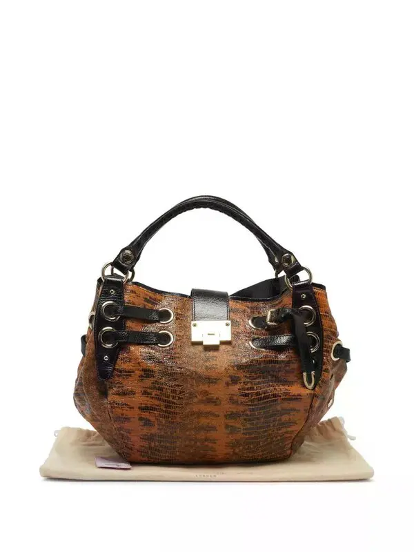 JIMMY CHOO Riki Lizard-effect Handbag