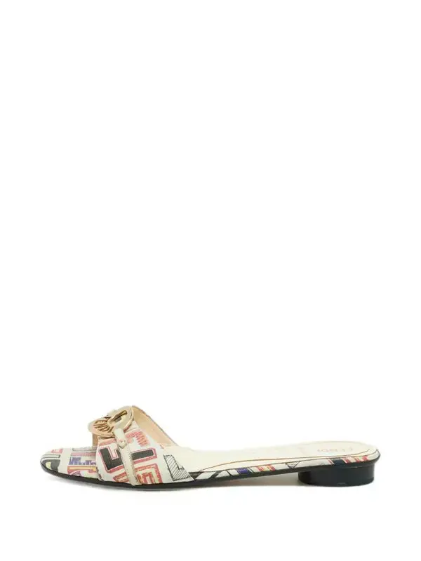 Fendi Ff Motif Buckle Sandals