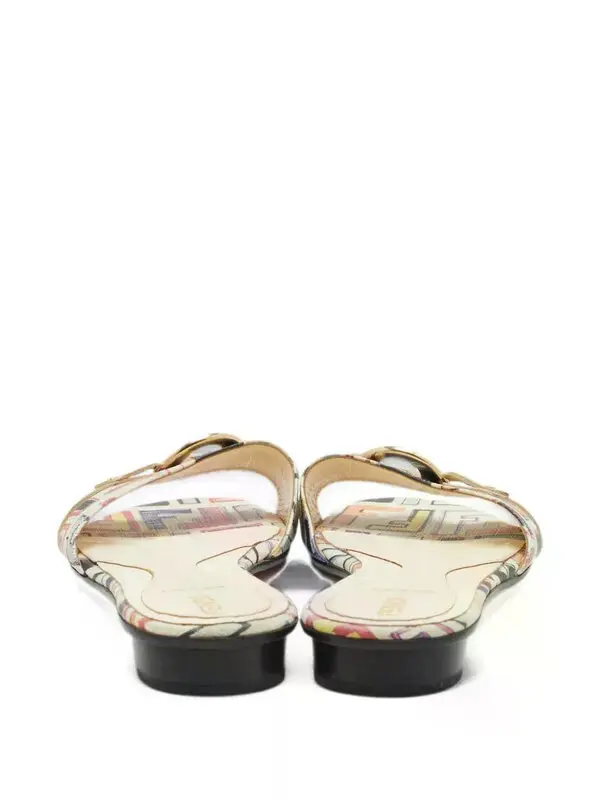 Fendi Ff Motif Buckle Sandals