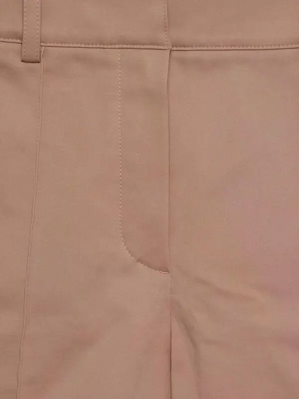 Hermès High-waisted Shorts With Zip Front And Welt Pockets