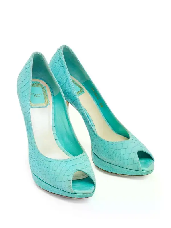 Dior Miss Python-embossed Pumps