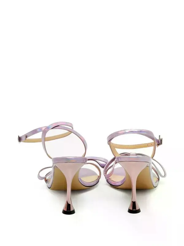 Mach & Mach Bow Detail Ankle Strap Sandals