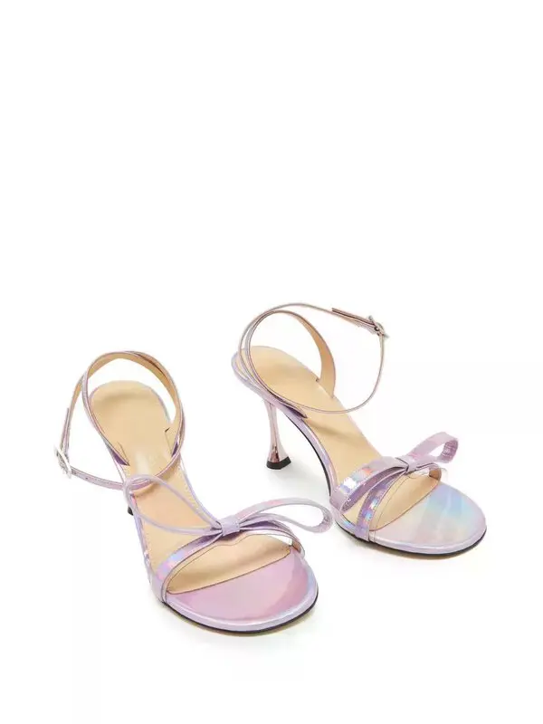 Mach & Mach Bow Detail Ankle Strap Sandals