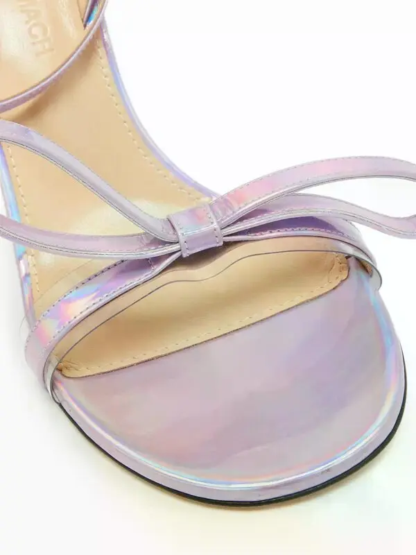 Mach & Mach Bow Detail Ankle Strap Sandals