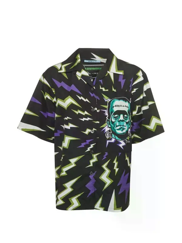 Prada Logo-detail Short Sleeve Shirt