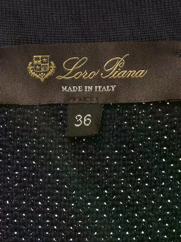 Loro Piana Textured Knit Zip-up Cardigan