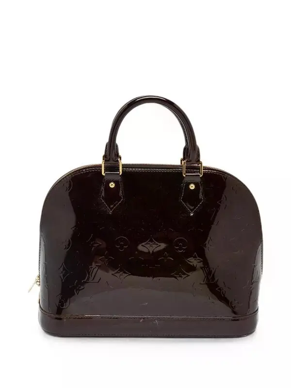LOUIS VUITTON 2011 Alma Monogram Vernis Tote Bag - Red