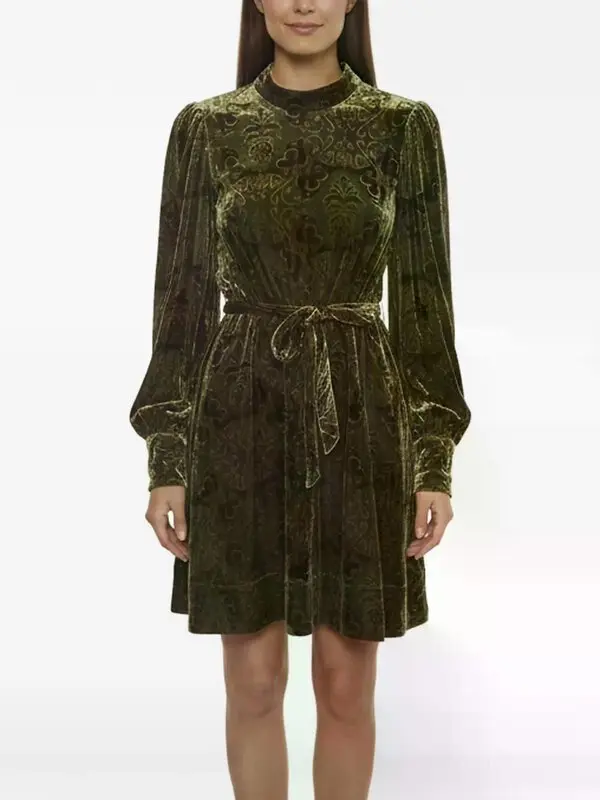 Barbour X Farm Rio Printed High Neck Mini Dress