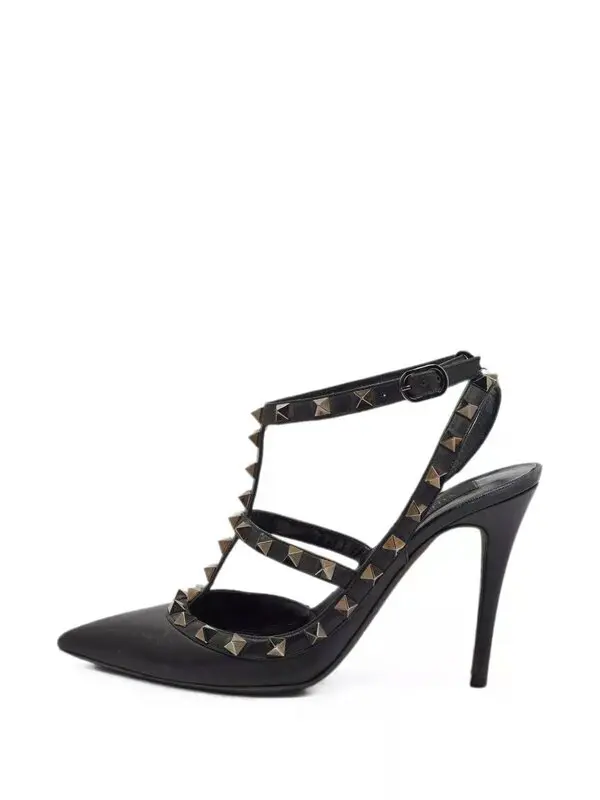 Valentino Garavani Rockstud Ankle Strap Pumps - Black