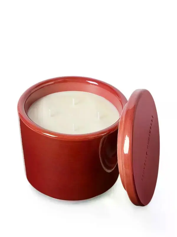 Brunello Cucinelli Maxi Scented Candle In Craquelé Ceramic Vessel With Lid