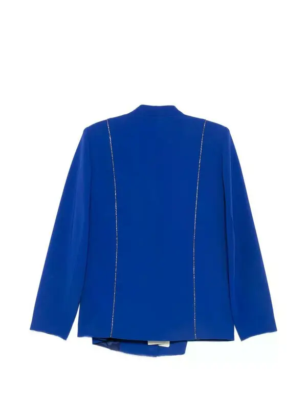 Marina Rinaldi Giusto Crystal-embellished Single-breasted Blazer - Blue