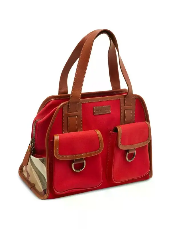Burberry Nova Check Satchel Handbag