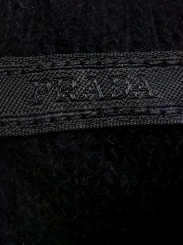Prada Logo Pouch Leather Gloves
