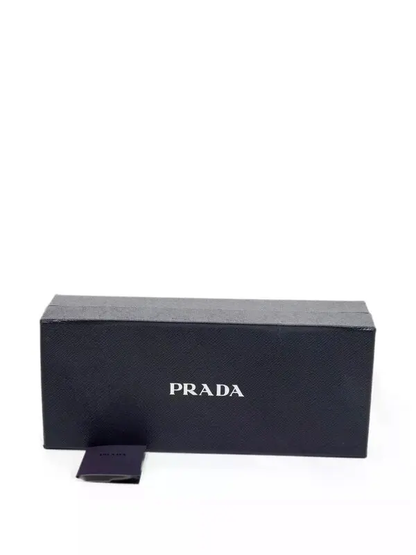 Prada Logo Pouch Leather Gloves